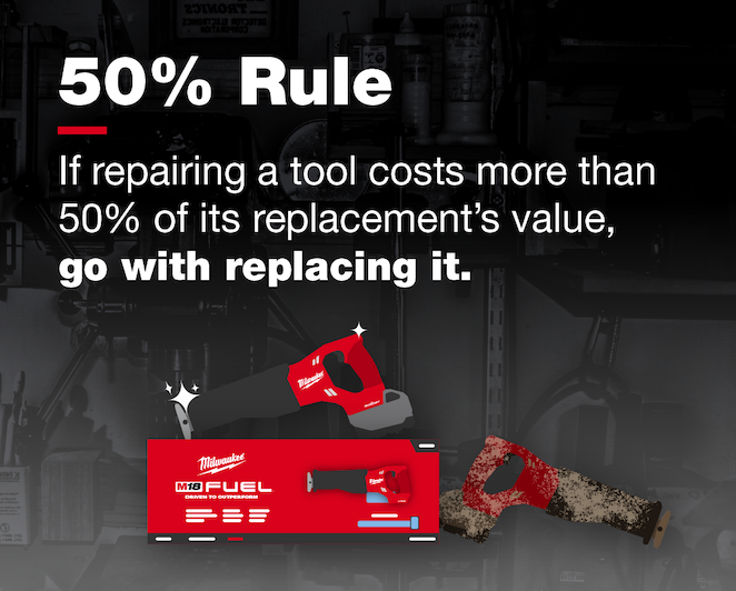 Construction Infographic: Should I Repair or Replace My Tools?
