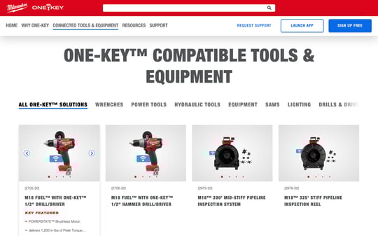 Milwaukee® Tool Refreshes ONE-KEY™ Program Website